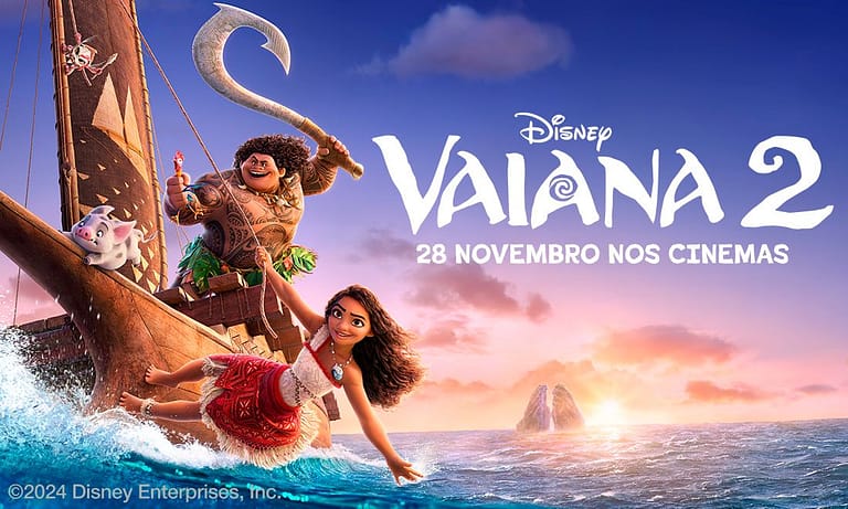 Disney filmes infantis Vaiana 2 cartaz - Estrelas & Ouriços